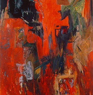 Ghada Jamal - Lebanon cityscape painting