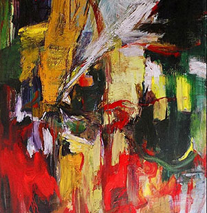 Ghada Jamal - Lebanon cityscape painting