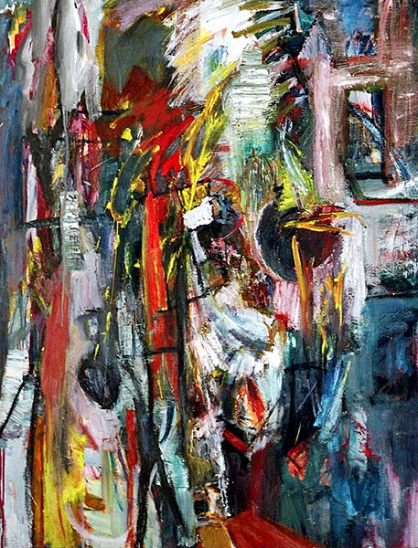 Ghada Jamal - Lebanon cityscape painting