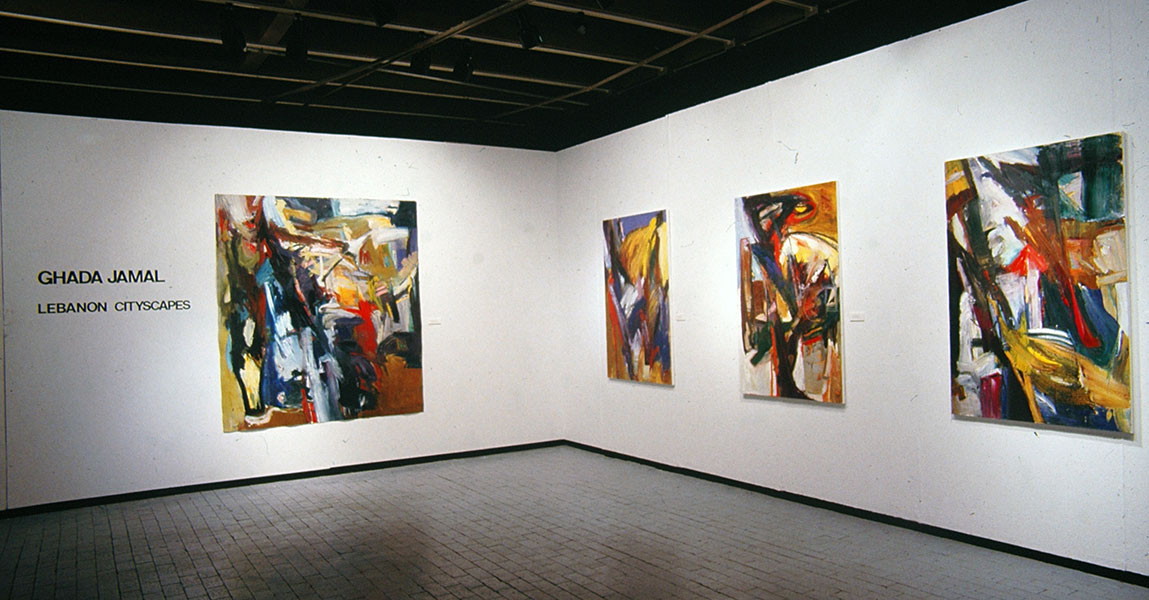 Ghada Jamal - Lebanon cityscape painting